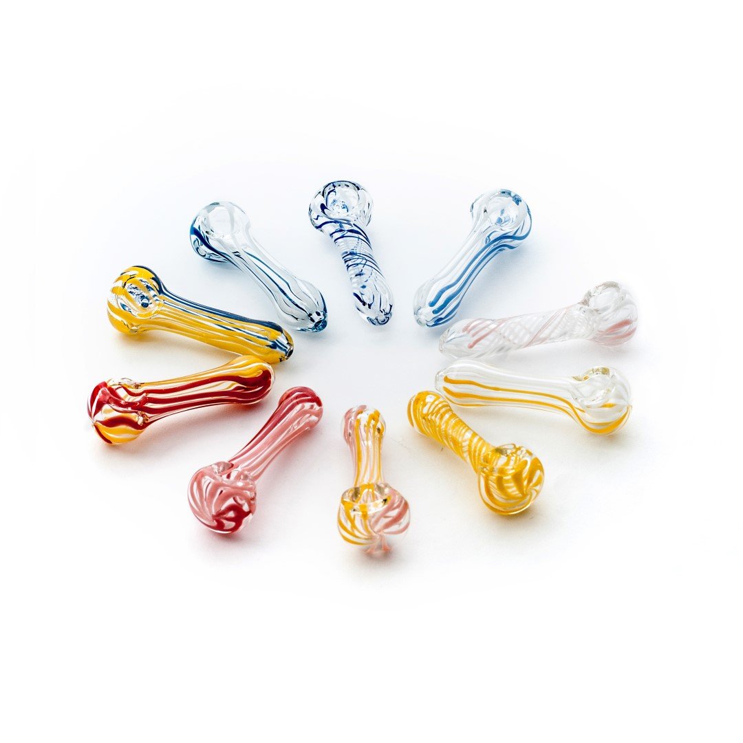 11 cm Glass Spoon Pipes Einzigartige Designs Jetzt bestellen!, 10,90