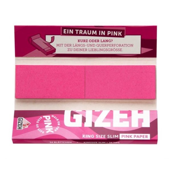 Entdecke Gizeh Papers King Size Pink: Rauchen mit Stil und Komfort, 2,50