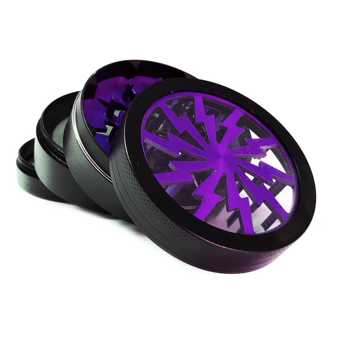 Storm Big Purple Aluminium Grinder - Kräuter zerkleinern leicht gemac ...