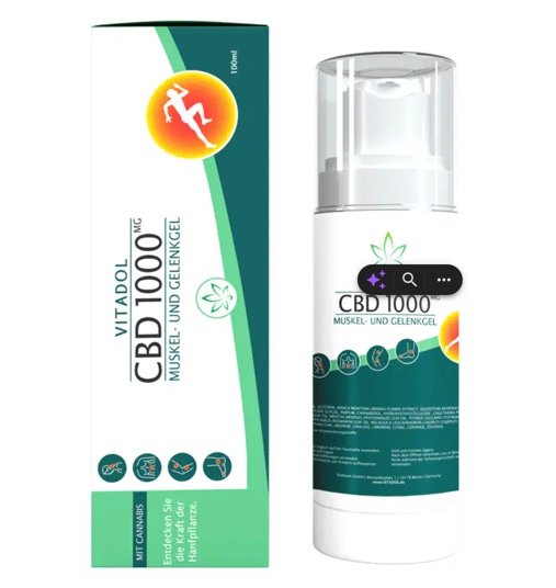 Vitadol CBD Muskel- und Gelenkgel, 1000mg, 29,90
